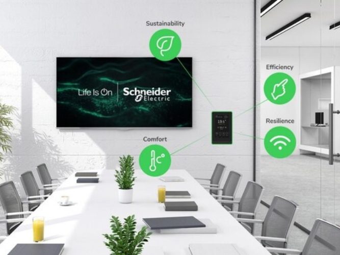 Schneider Electric SpaceLogic Touchscreen Room Controller | phcppros